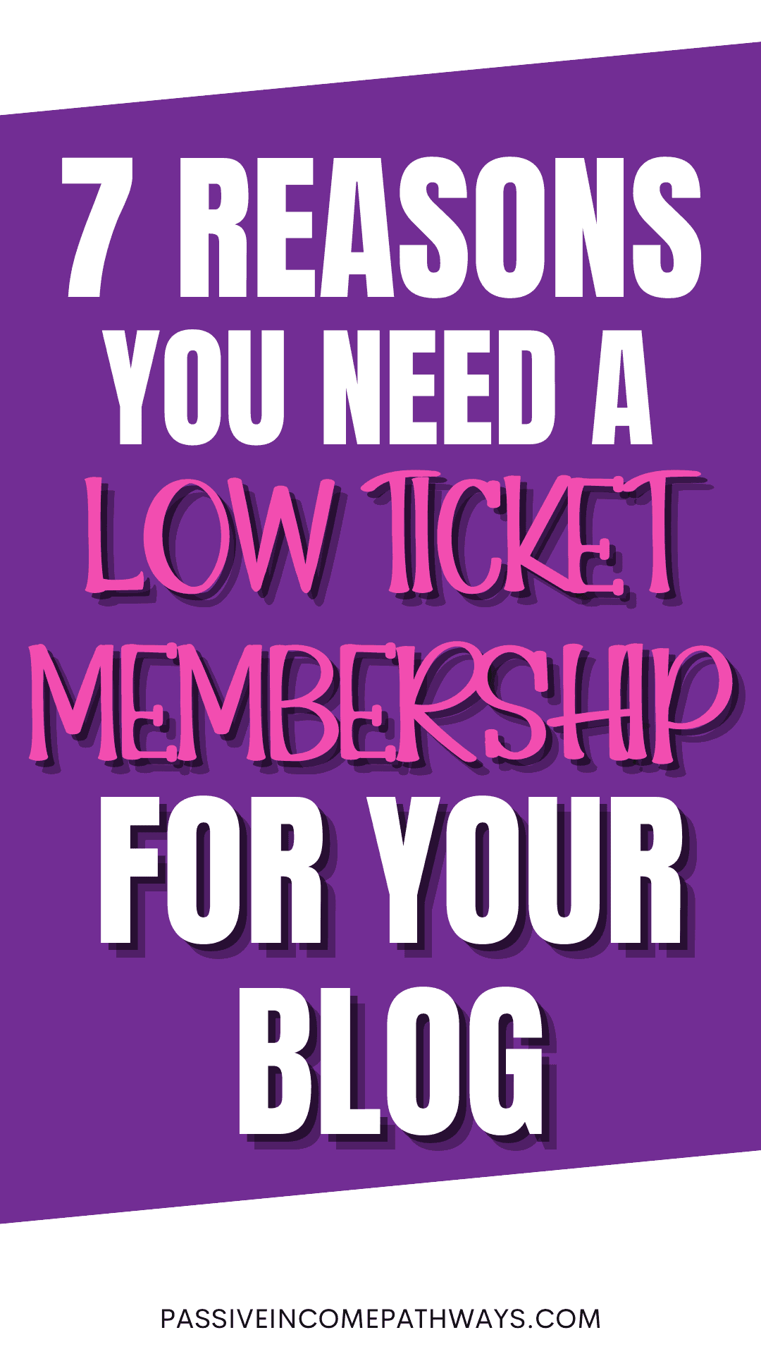7 Reasons You Need a Low Ticket Membership - Passive Income Pathways